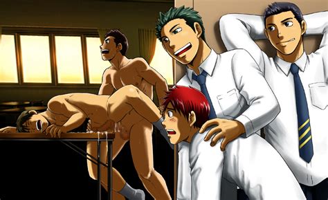 Rule 34 5boys Anal Beige Penis Beige Skin Being Watched Blue Hair