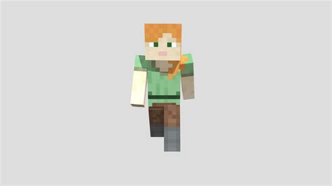 Minecraft Alex Character Animated Download Free D Model By Nythr Dylan Fini