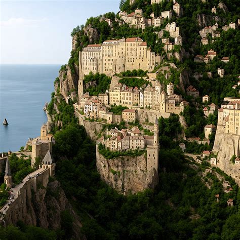 Saw This Beautiful Cliffside Village During My Trip To Italy It