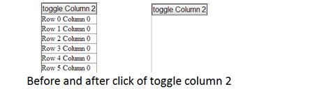 Javascript How To Toggle Table Column Stack Overflow