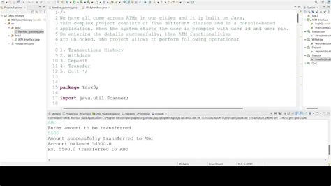 Video Srijita Das On Linkedin Oasisinfobyte Task3 Atminterface Javainternship