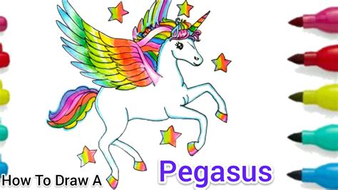 How To Draw A Cute Unicorn With Wings