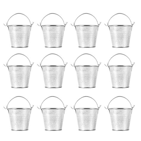 Fueenirva Practical Small Metal Buckets With Handles For Craft Projects