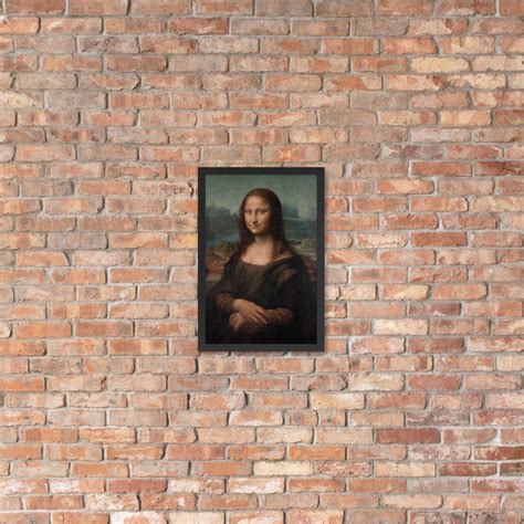 Leonardo Da Vinci Mona Lisa Large Framed Print Etsy