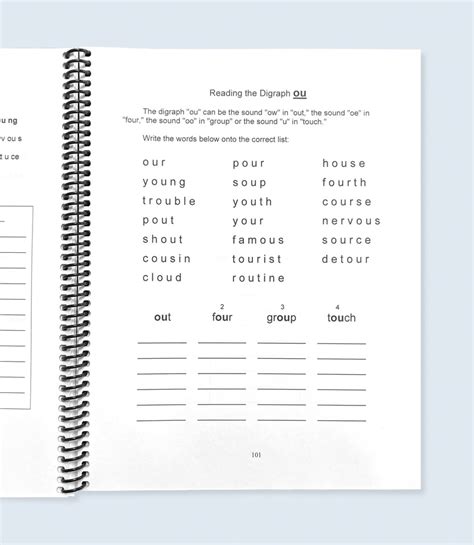 Advanced Code Phonics Workbook With Instruction Manual