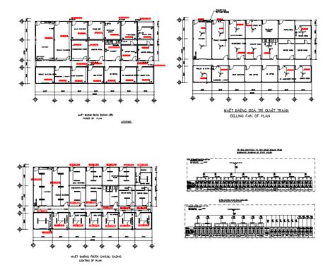 Staff Housing Structure Detail Elevation And Plan 2d View Layout File