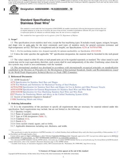 Astm A580a580m 18 Red Standard Specification For Stainless Steel