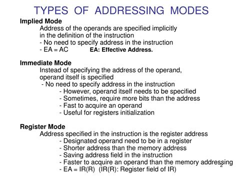 Ppt Addressing Modes Powerpoint Presentation Free Download Id 6015191