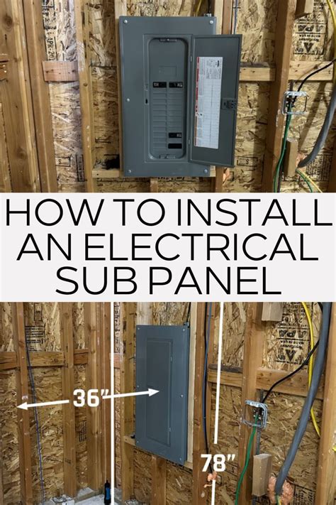 How To Install An Electrical Sub Panel For Diyers Subpanel