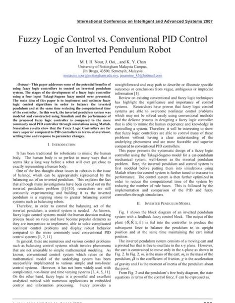 Fuzzy Logic Control Vs Conventional Pid Pdf