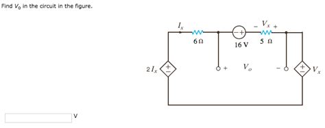 solved find v0 in the circuit in the figure