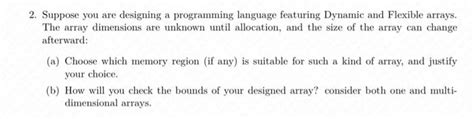 solved 2 suppose you are designing a programming language