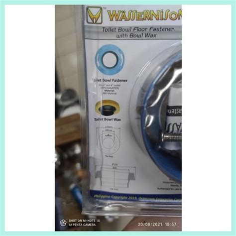 Wassernison 602 Toilet Bowl Inidoro Floor Fastener With Bowl Wax Same Sa Pozzi Shopee