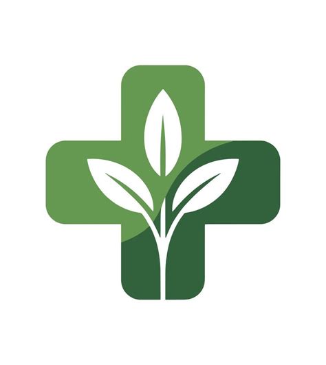 Medical Cross Symbol Green