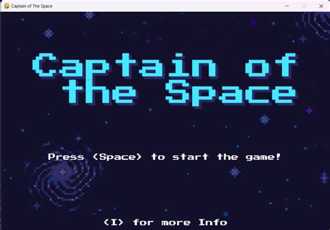 Github Phkhangcaptain Of The Space A Remake Of A Nostalgic Game In