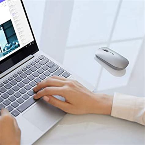 Buy Lenovo Wireless Optical Mouse With Silent Click Buttons Dpi Portable Iron Grey