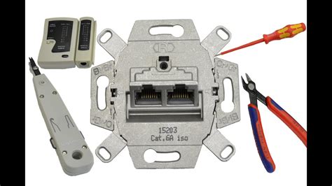 Netzwerkdose Uae Dose Anschließen Patchen Rj45 Lan Dose Youtube