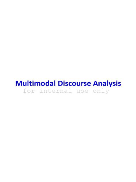 7 Multimodal Discourse Analysis Svwm Pdf
