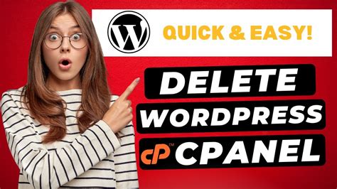 How To Delete A WordPress Site From CPanel FAST Easy YouTube
