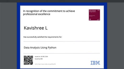 Kavishree L On Linkedin Dataanalysis Python Ibm Lifelonglearning