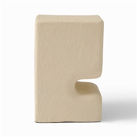 Gio Plaster Plant Stand Modern Concrete Pedestal West Elm Uk