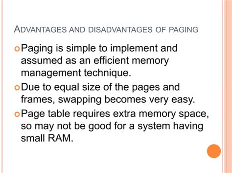 Pagingsegmentation And Segment With Paging Pptx