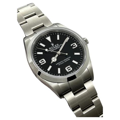 Rolex Explorer 114270 Black Dial 36mm Stainless Steel For Sale At 1stdibs