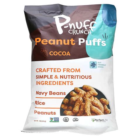 P Nuff Crunch Peanut Puffs Cocoa 4 Oz 113 G