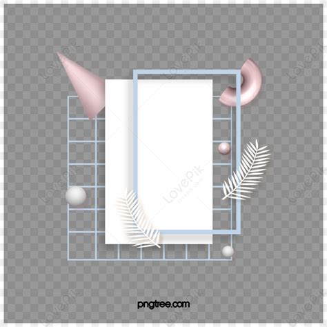 3d Geometric Shapes Fashion Frameabstractabstract Border3d Frames