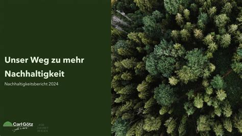 Nachhaltigkeit Und Zertifikate Carl Götz