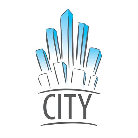 Crystalline Vector City Logo Business Construction Illustrations Vector