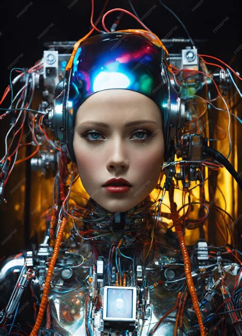 Premium Photo Cyberpunk Robot Model Female