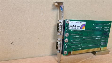 Startech 2 Port Isa Rs232 Serial Adapter Card With 16550 Uart Retro Pc Store
