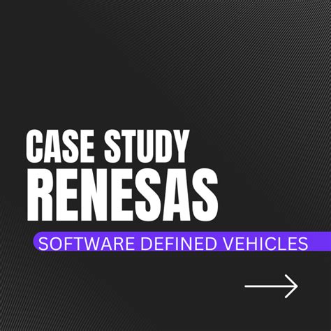 Renesas Powering Innovation In Software Defined Vehicles