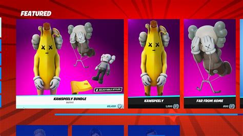 KAWS PEELY BUNDLE In Fortnite ITEMSHOP Preview New Peely Skin YouTube