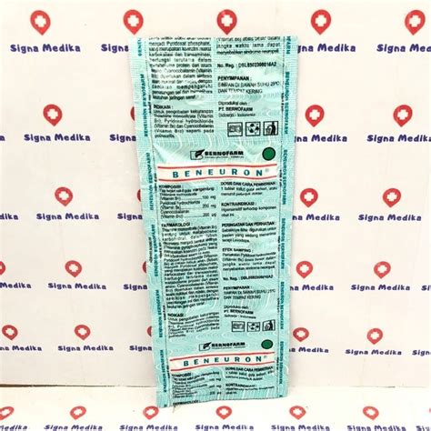 Jual Beneuron Strip Isi 10 Tablet Vitamin B Complex Shopee Indonesia