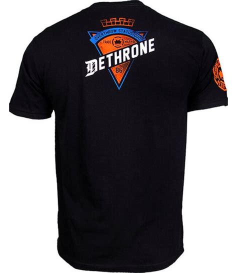 Dethrone Taking Over Mma T Shirt Cotton Black Fightwear Shop Europe