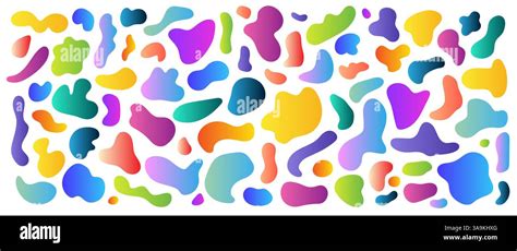 Fluid Gradient Shape Vector Set Stock Vector Image And Art Alamy