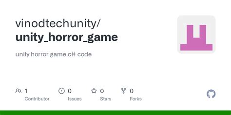 github vinodtechunity unity horror game unity horror game c code