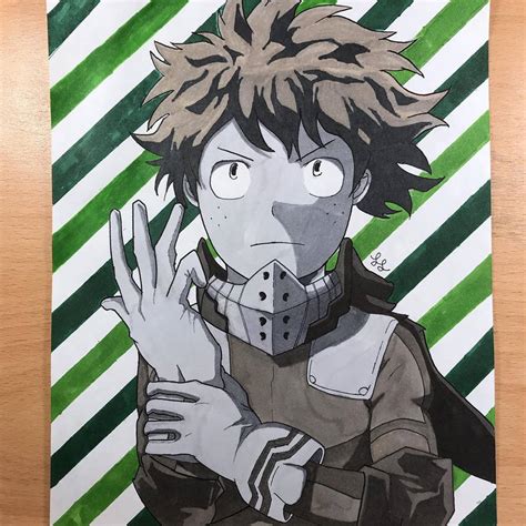 Izuku Midoriya My Hero Academia Fanart By Double L Arts On Deviantart