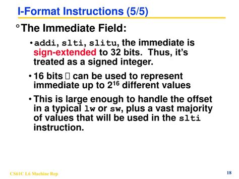 Ppt Cs61c Machine Structures Lecture 6 Instruction Representation