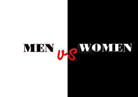 Uomini Contro Le Donne Che Scrivono Sul Fondo In Bianco E Nero