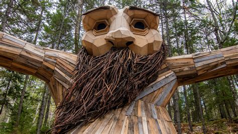 Giant Trolls Take Over The Forest At Coastal Maine Botanical Gardens