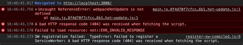 Dev Mode Bug 800 Canary10 17 Uncaught Referenceerror Webpackhotupdate Is Not Defined