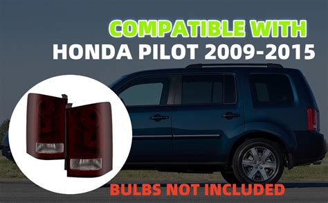 Weisigao Tail Lights Assembly Compatible With Honda Pilot