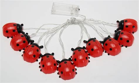 Ladybug String Lights Drop Earrings String Lights Ladybug