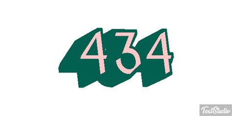 434 Number Animated  Logo Designs