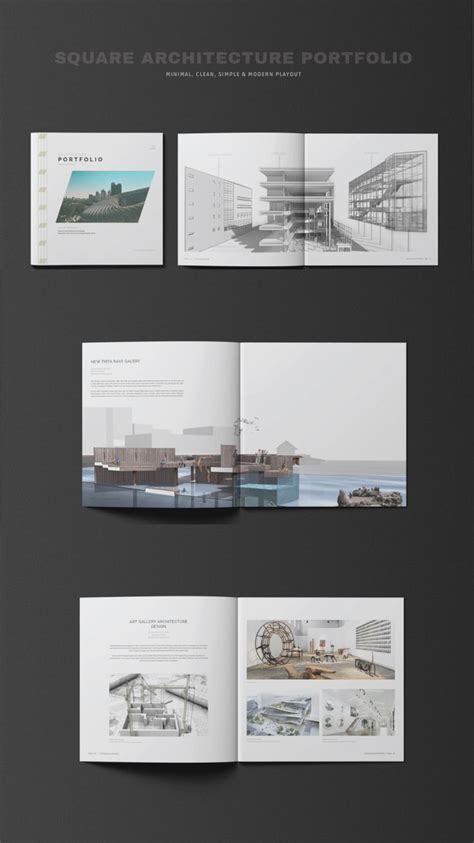 Square Architecture Portfolio Architecture Portfolio Architecture Portfolio Template