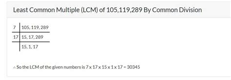 Lets Find The Lcm Of The Following 105119289