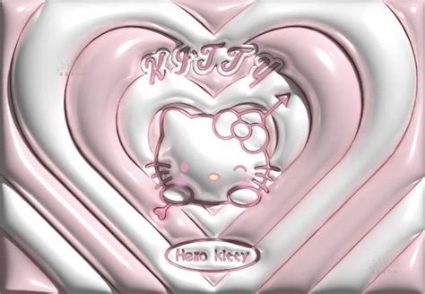 Wallpaper Рисунки пузырями Обои Hello Kitty Стикер арт